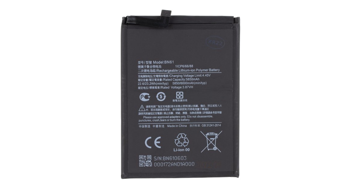 BN61 Xiaomi akkumulátor 6000 mAh... (501427) za 8 625 Ft